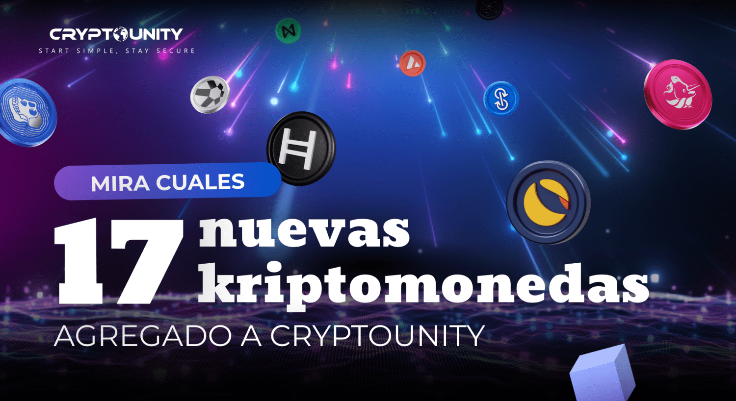 NUOVO: Más de 35 criptomonedas ahora disponibles en CryptoUnity - CryptoUnity